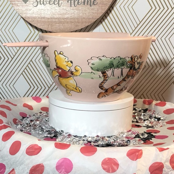Disney | Dining | Winnie Friends Noodle Bowlnwot 6 In Chopstick Bowl ...